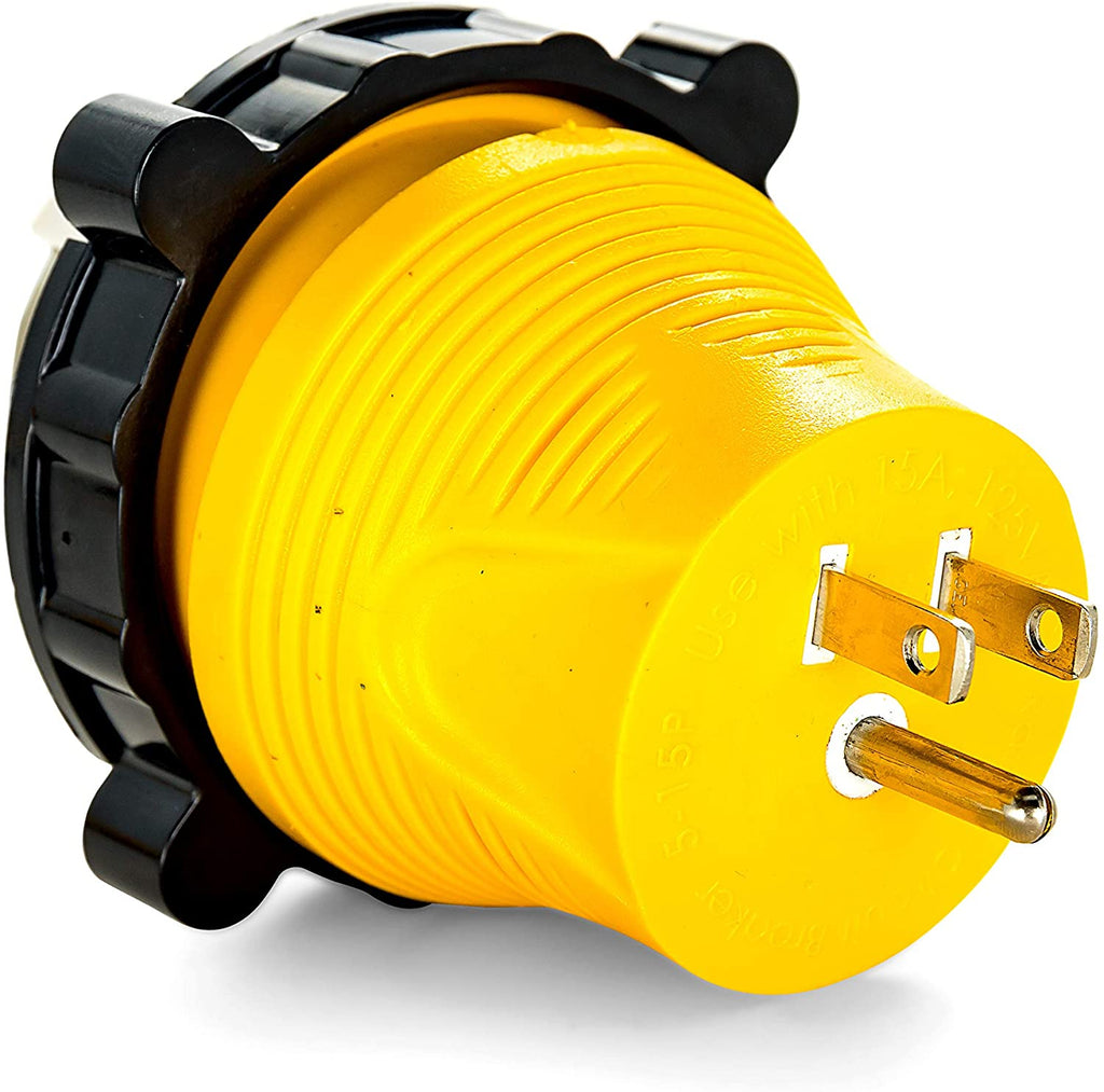 Shore Power Adapter 125/250V 50A Female to 15 Amp Male – Amp Up Marine ...